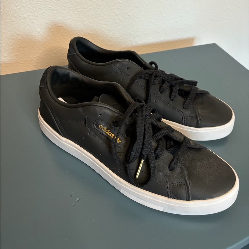 Adidas Sleek Leather Sneakers - Gem